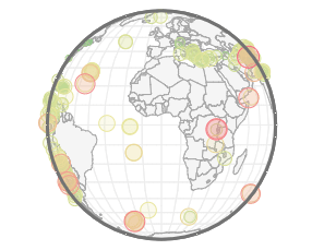 3D Event Globe / Visualize with PlotDB