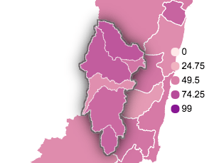 花蓮縣互動地圖 / Visualize with PlotDB